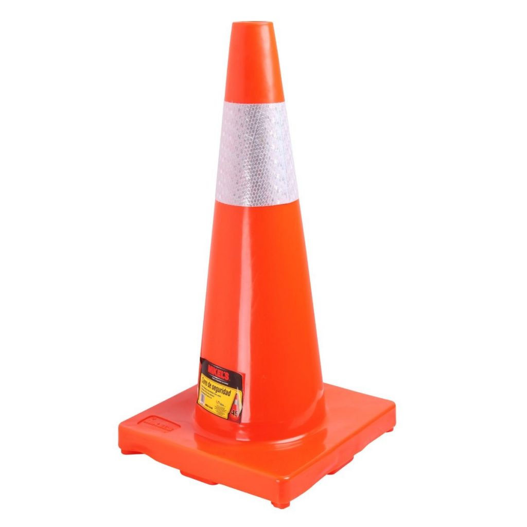 Cono de seguridad 70 cm con reflejante | SUS REFACCIONES